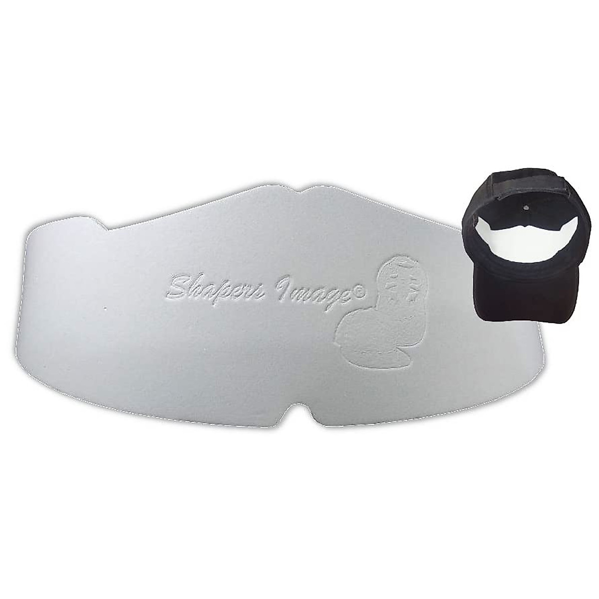 Shapers Image Cap Pro Baseball Crown Insert for Low Profile Fitted, Dad Caps and Snapback (3 Count, White)