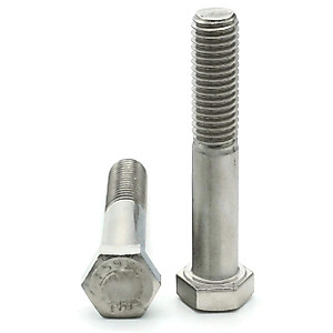 Hex Cap Screws 18-8 Stainless Steel - 3/8-16 x 3-1/4" PT Qty-25
