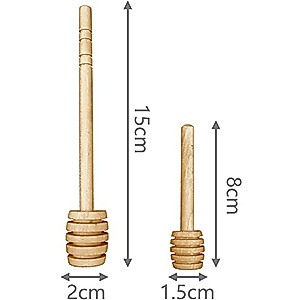 Honey Dipper Wooden Stick- Honey Dipper Honeycomb Stick Honeycomb Spoon Charcuterie Utensils Honey Spoon Honey Server Honey Stirrer Honey Wooden Dipper 3 Inch Wedding Party Gift Craft 20 Pack