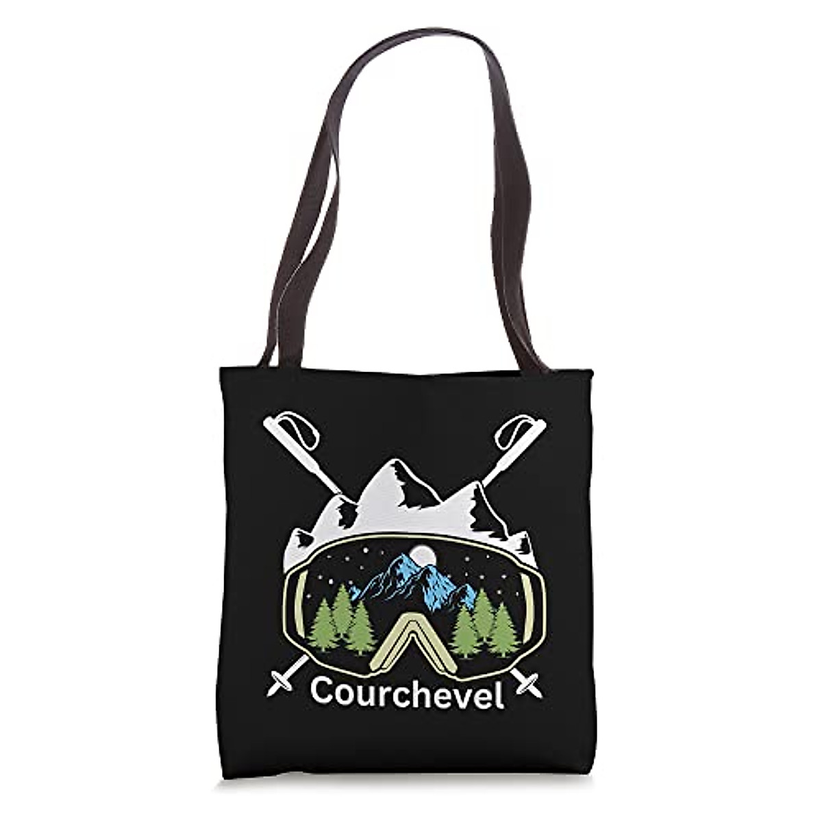 Courchevel France Ski Resort Souvenir for Skiers Tote Bag