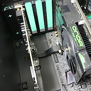 ADT-Link Dual 90Degree Right Angle PCIe 3.0 x1 to x1 Extension Cable R11SL-TL 8G/BPS High Speed PCI Express 1x Riser Card Ribbon Extender