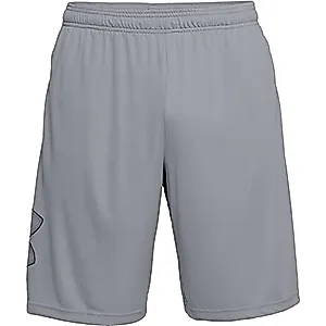 Under Armour UA Tech Graphic Shorts Steel/Black LG 10