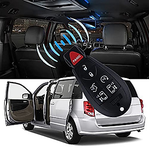 Keyless Entry Remote Control Key Fob for 2008-2020 Dodge Grand Caravan/Chrysler Town and Country（M3N5WY783X） Pack of 2