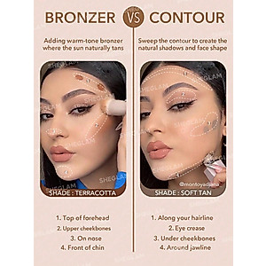 SHEGLAM Sun Sculpt Cool Toned Liquid Contour Stick Long Lasting Cream Bronzer Makeup - Soft Tan