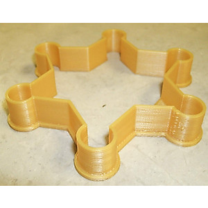 SHERIFF BADGE 6 POINT STAR WILD WEST THEME OUTLINE COOKIE CUTTER MADE IN USA PR892