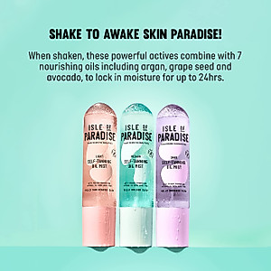 Isle of Paradise Self Tanning Oil Mist, Medium (Golden Glow) - Color Correcting Self Tan Spray, Vegan, Cruelty Free, 6.76 Fl Oz