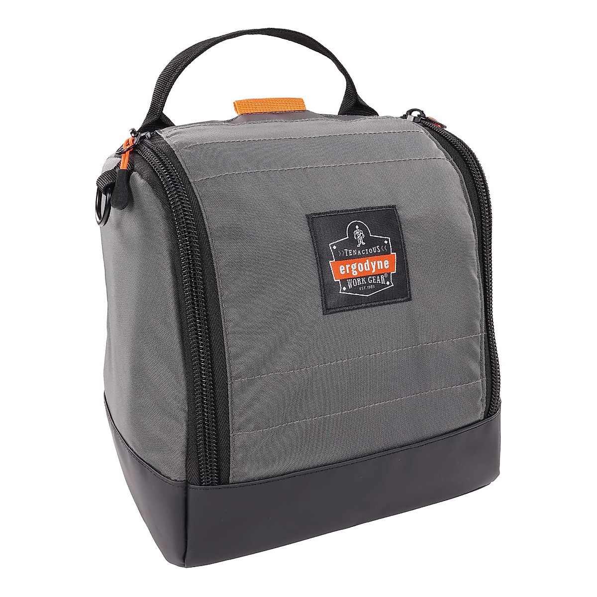 Ergodyne Arsenal 5185 Respirator Mask Storage Bag, Fits Half and Full Face Respirators, Zipper and Magnetic Closure,Gray