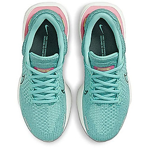 Nike Women's ZoomX Invincible Run FK 2 (Washed Teal/Pink Prime/Barely, us_Footwear_Size_System, Adult, Women, Numeric, Medium, Numeric_8_Point_5)