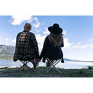 Stansport Folding Camp Stool (G-613-S) 15.7" L x 12.8" W x 15" H