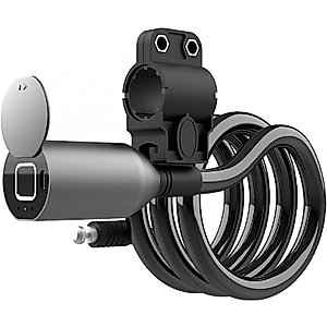 Bicycle Locks Heavy Duty Anti Theft Bike Lock Bike Lock Bluetooth, Fingerprint 3 in 1 Bicycle Lock, with Bracket Charging Cable, 1.5m Anti-Theft Keyless Mountain Bike Road, Bluetooth App