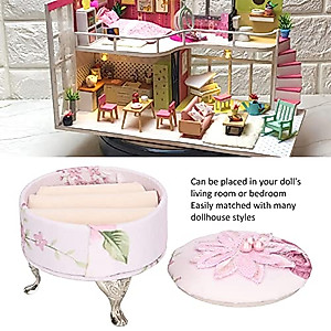 Agatige Baby Toys Jewelry Storage Box, Openable Cover Lace Flower Soft Cloth Kids Jewelry Box for Home Decoration