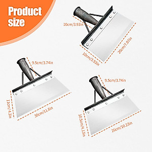 Multifunctional Cleaning Shovel, 2024 New Multi-Functional Outdoor Garden Cleaning Shovel, Farm Weeding Planting Shovel, Heavy Duty Garden Tool for Digging, Lawn Edging and Weed Removal (20CM)