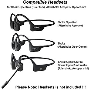 Charging Cable for Shokz OpenRun, OpenRun Pro, OpenRun Mini, AfterShokz Aeropex AS800, OpenComm ASC100SG, Replacement USB Charger Cable Cord Bluetooth Headphones Accessories (2Pack, 3.3ft/1m)