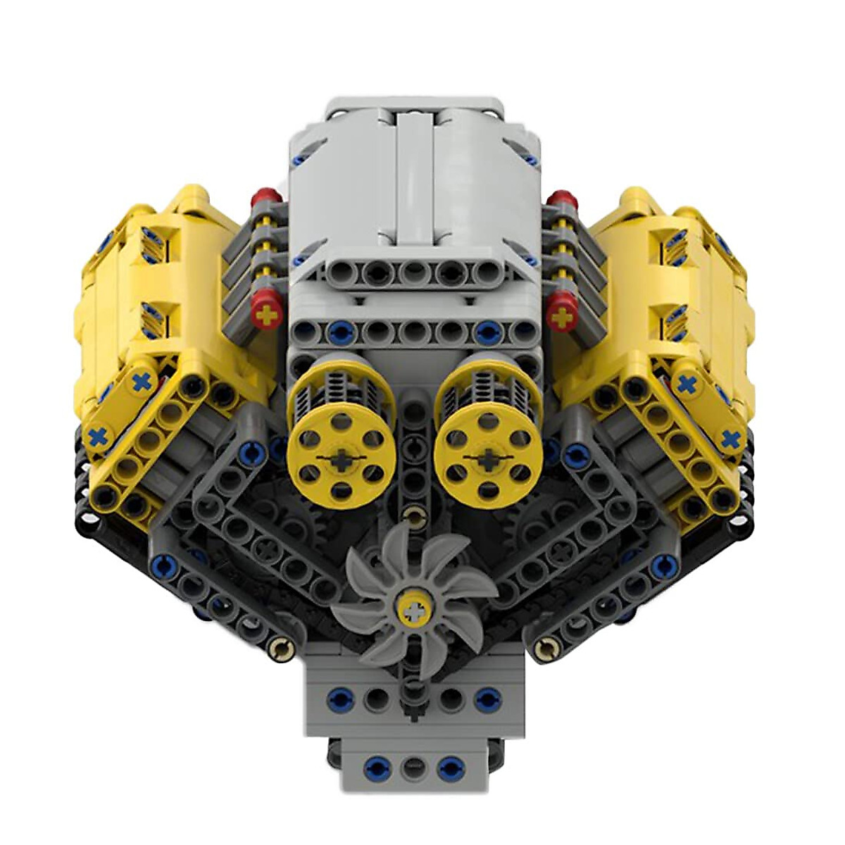 KAROYD Technic V8 Steam Engine Building Kit, Engine Series Building Blocks Set (770PCS) - Dynamic