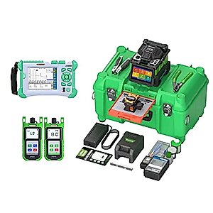 Fiber Splicing Machine FX39 Fusion Splicer Fibra Encoladora Ee Ea Fusión + QX50-S Fiber Optic OTDR Optical Time Domain Reflectometer + Optic Power Meter KPM-35+ KFL-35 SM Fib Light Source