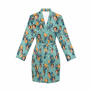 M YESCUSTOM Custom Funny Short Pajama Set - Personalized Christmas Face Pajama Set with Photo, Custom Funny Pajamas Sleepwear for Woman, PJ Set Gift for Women Girlfriend Wife