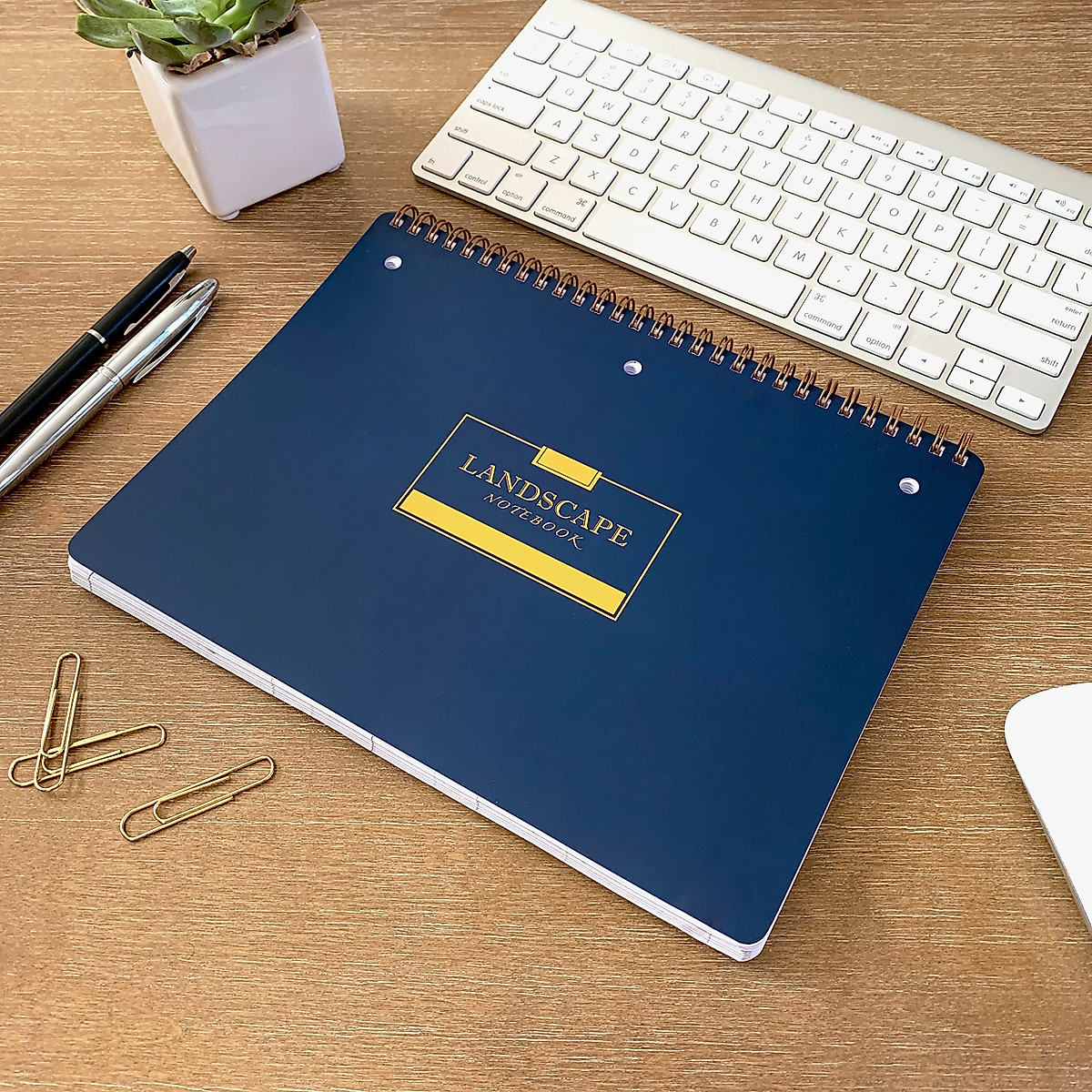 Landscape Notebook - 10" x 7.5" Horizontal Lined College Ruled, 160 pages (80 sheets)