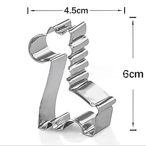WOBATOY Giraffe Mother and Baby Biscuit Cookie Cutters - Stainless Steel