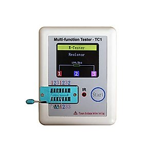 Treedix LCR-TC1 Meter Graphical Transistor Tester 1.8 inch TFT Graphic Display Resistance Capacitance Meters Multi-Function Tester LCR/ESR/NPN/PNP/MOSFET