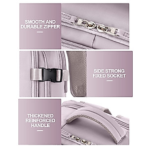 VGCUB Large Travel Backpack Bag for Women Men,Carry on Backpack,17 Inch Laptop Business Work Waterproof Backpack with Laptop Compartment,Person Item Flight Approved,Mochila de Viaje,Pink