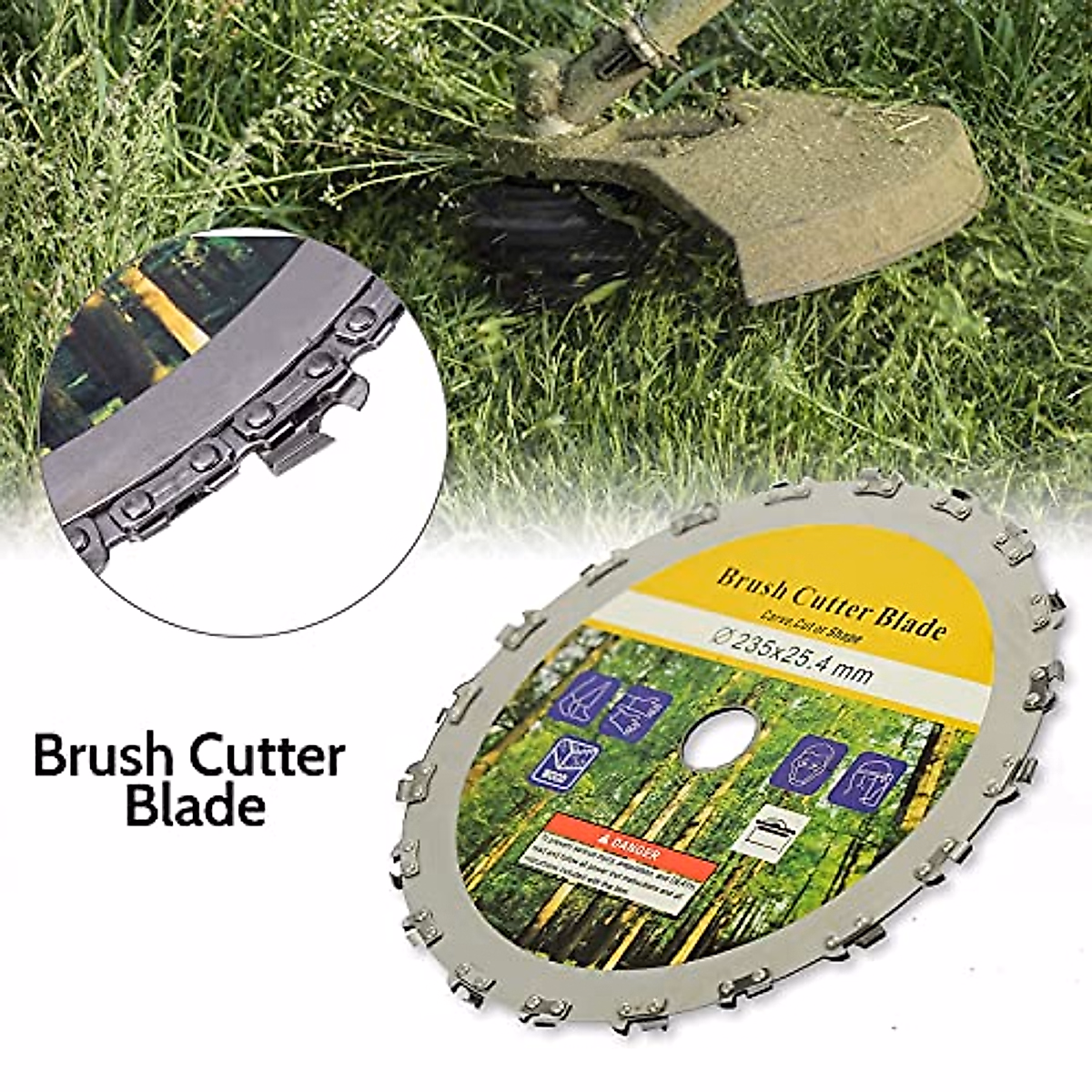 Brush Cutter Blades 9" x 20 Tooth，2 Pcs Chainsaw Weed Eater Saw Blades with 2 Round Files and 4 Washers for Brush Cutters, String Trimmers and Weed Wacker