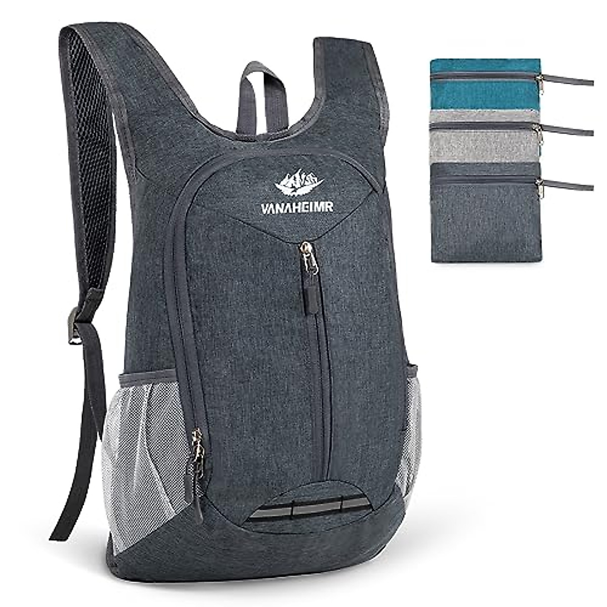 Prpeko 15L Small Lightweight Hiking Backpack ，Hiking Daypack Women,Foldable Hiking Backpack with A Water Bottle Holder.