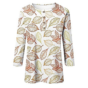 Tee Shirts for Women Loose Fit 3/4 Sleeve,Women Graphic Tee Shirts Womens Blouses Dressy Casual Sexy Cowgirl Outfits for Women Red Blouses for Women Dressy Elegant(1-Pink,Medium)