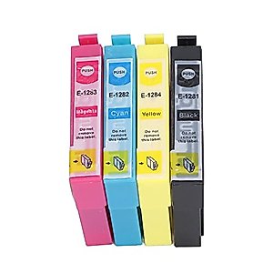 Hilitand 4Pcs Printer Cartridge Print Cartridge with Ink Simple Installation Printing Ink Cartridge for Office Print Photos, Test Papers, Documents