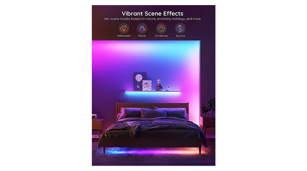 Govee RGBIC Alexa LED Strip Lights - Smart, Colorful & Music Sync