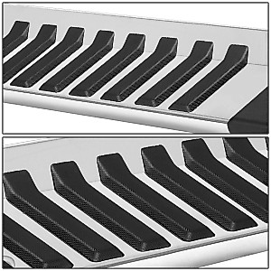 Auto Dynasty 6 Inches Side Step Nerf Bar Running Boards Compatible with Ford F-250 350 450 550 Super Duty Extended 99-16, Stainless Steel, Silver Painted Finish