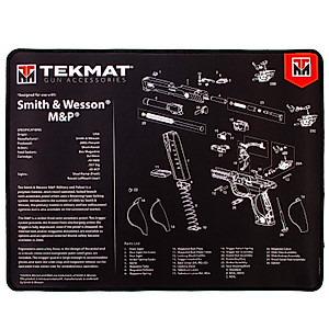TekMat Ultra Gun Cleaning Mat for use with S&W M&P, Black, 15" x 20"