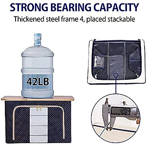 KUMGEBH 72L Large Storage Bags Organizer Container, Clear Window Organizer Box Can Store Clothes Storage Bins