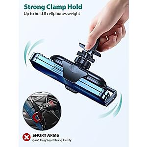 VICSEED Ultra Stable Car Phone Holder Mount, [Upgrade 100% Won't Fall & Break] 2 in 1 Air Vent Phone Mount for Car Easy Clamp Cell Phone Holder Car for iPhone 14 13 12 Pro Max Plus Mini All Phones