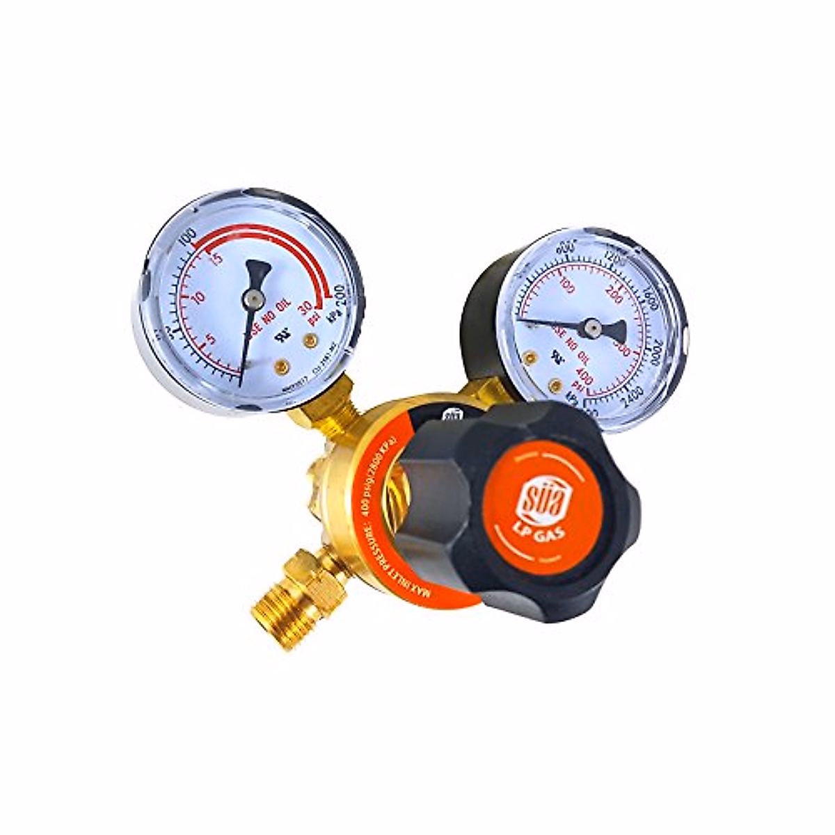 SÜA - Propane Regulator Welding Gas Gauges - CGA-510 - Rear Connector - LDP series - Check all the pictures and read the full description of this product to make sure it fits your tanks and hoses.