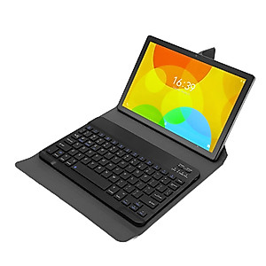 FOLOSAFENAR Gaming Tablet, 4G LTE 5G WiFi 12GB 256GB Memory US Plug 100‑240V Office Tablet with Mouse Keyboard for Home (US Plug)