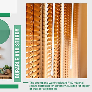 Bokon 2 Pieces PVC Blind Wand White Vertical Blinds Rod Replacement Parts Blind Wand with Hook and Handle Blind Opener Stick Curtain Wand Tilt Rod for Windows Accessory (24 Inch)