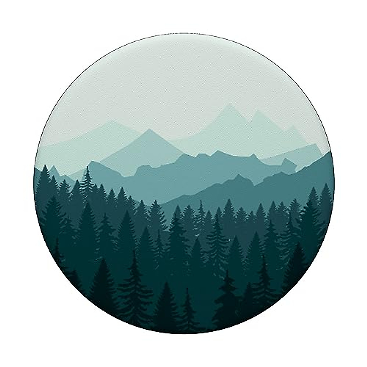 Mountains Pine Trees PopSockets Standard PopGrip
