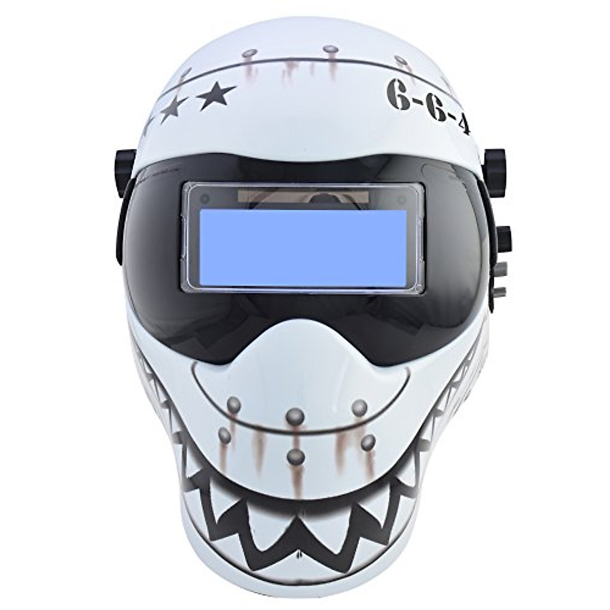 Save Phace Auto Darkening Welding Helmet D-Day EFP E Series - Ear to Ear Vision Welder Hood Grinding Mask with External 2 x 4" Adjustable ADF for SMAC/MIG/TIG/SPOT - 2 Sensors Solar Powered (3012602)