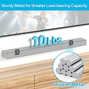 tiebutie Soundbar Wall Mount for Vizio Sound Bar Mount Mounting Bracket for Vizio Rear Speaker Mount - Space Saving Bracket for Vizio Soundbar Wall Mount Under or Above TV