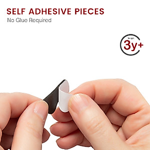 4E's Novelty Legend of Gingerbread Man Ornament Craft - 12 Pack Bulk Foam Christmas Ornaments Set, Ages 3-12, Self-Adhesive, DIY Ornaments for Christmas Tree, Classroom Art Project