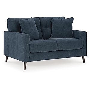 Signature Design by Ashley Bixler Loveseat, 57" W x 38" D x 37" H, Blue