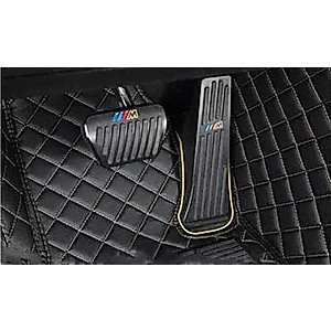 SARAHS Customized Artificial Leather Car Floor Mats - Waterproof, Anti-Slip, Suitable for Cars, SUVs, Trucks - Protect Your Vehicle's Interior from Dirt and Debris (Pink)