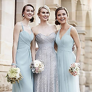 DHQH 4/6 Pairs Bridesmaids Earrings Classic Cubic Zirconia Teardrop Stud Earrings for Women Girls I Couldn’t Tie a Knot Without You Brides Bridesmaids Proposal Wedding Jewelry Gifts, C-rose gold(set of 4)