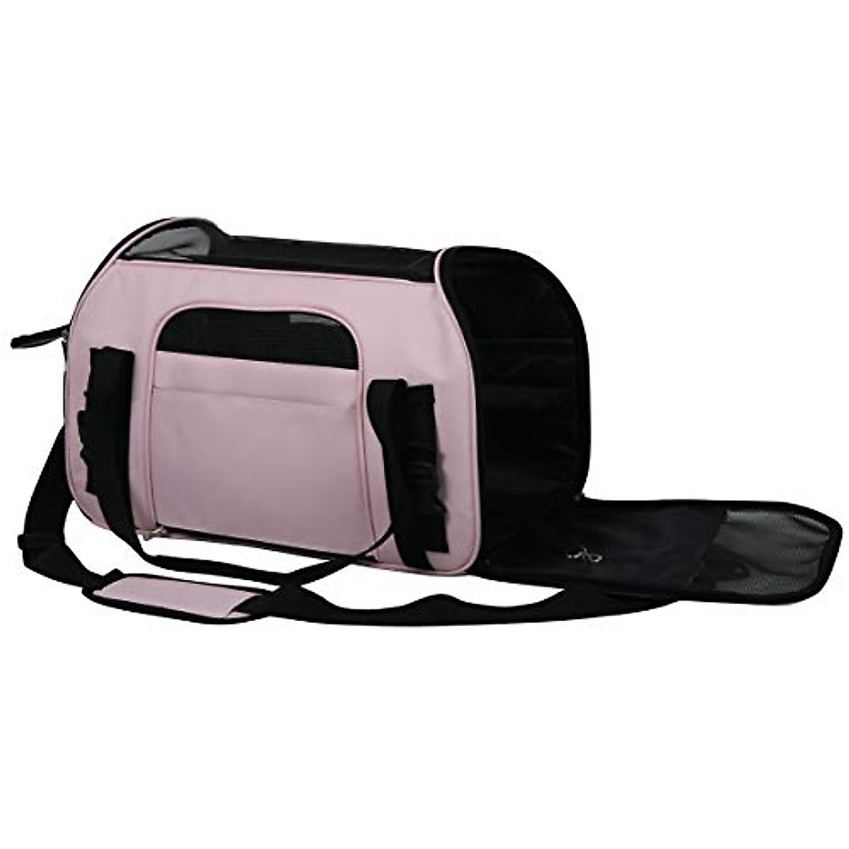 EliteField Soft Sided Pet Carrier (3 Year Warranty, Airline Approved), Multiple Sizes and Colors Available (Large: 19" L x 10" W x 13" H, Pink)