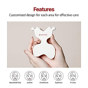 MEDITHERAPY LIF-me Guasha,Ceramic Gua Sha,Face Massage Tool, Facial Guasha, Guasha Board, Face Lift, Muscle Relief