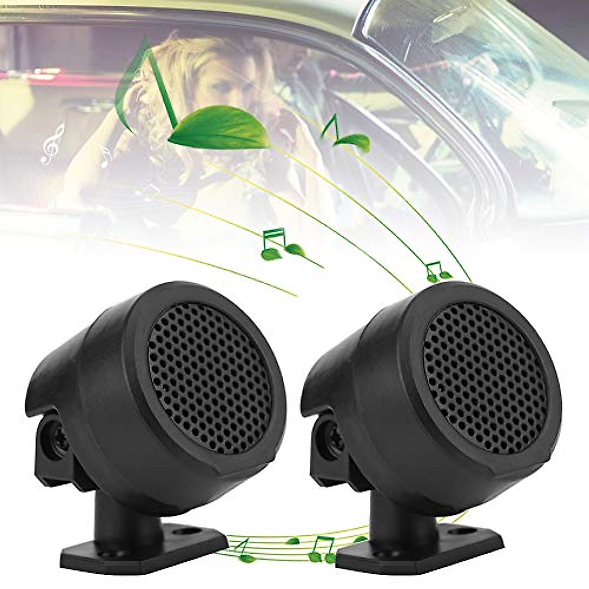 Outdoor Car Speakers 12V 500W Car Round Super Power Loud Audio Speaker Tweeter Loudspeaker Car Audio Surface Mounted for Car Truck Boat 2PCS