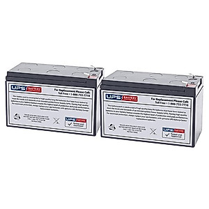 12V 7Ah SLA Replacement Battery Set for LA412 Swing Gate Operator