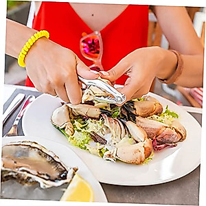 DOITOOL 1 Set Crab Eating Tool Oyster Crackers Stainless Steel Bottle Opener Stainless Steel Scissors Crab Leg Seafood Forks Picks Crab Legs Opener Stainless Steel Tools Crab Scoop Crusher