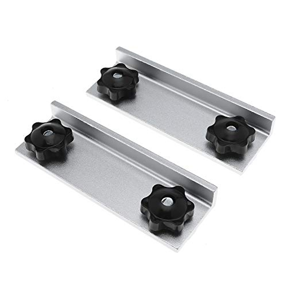 WoodWould Long Stop Kit with Knobs for 4 7 8 T Track System Woodworking Intersection Kit 2 Pack