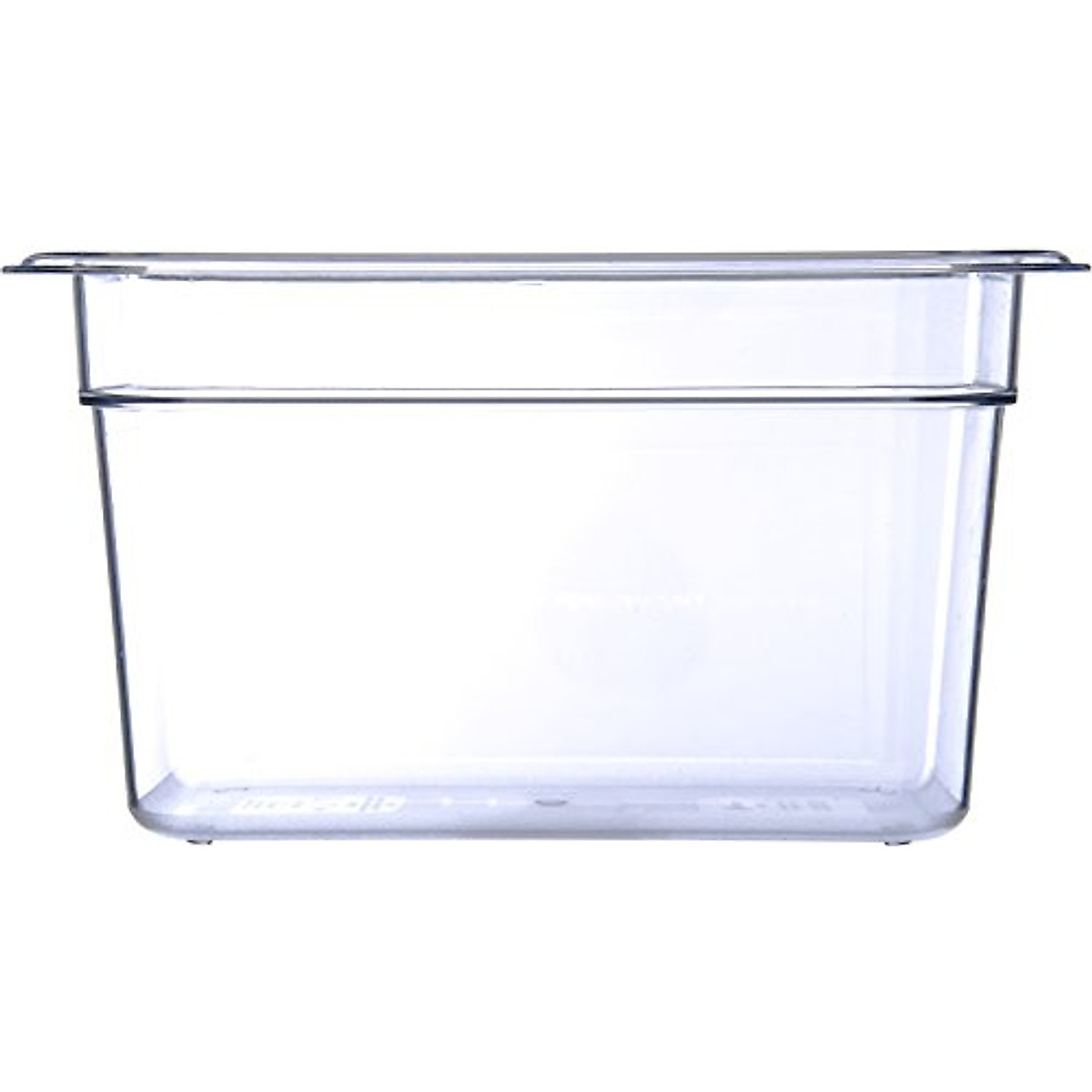 Carlisle FoodService Products Plastic Food Pan 1/4 Size 6 Inches Deep Clear
